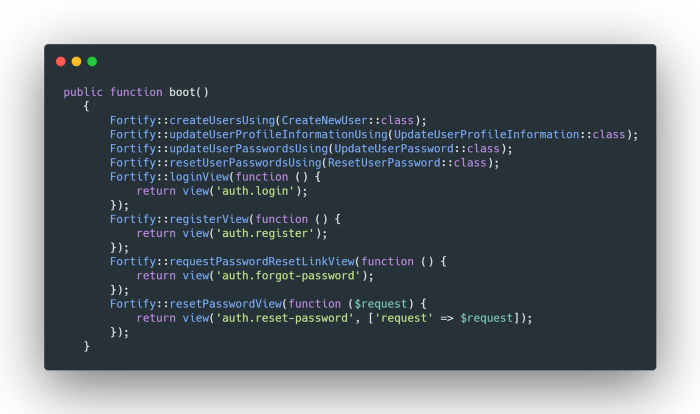 Fortify Implementation With Laravel 8 Itx Web Solutions